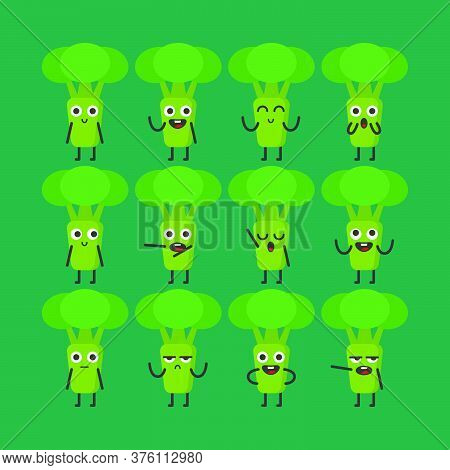 Broccoli Character Vector & Photo (Free Trial) | Bigstock
