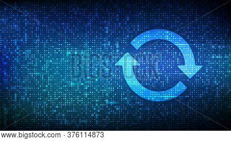 Update Software. Upgrade Computer Program Version Concept. Synchronization Icons Made With ...