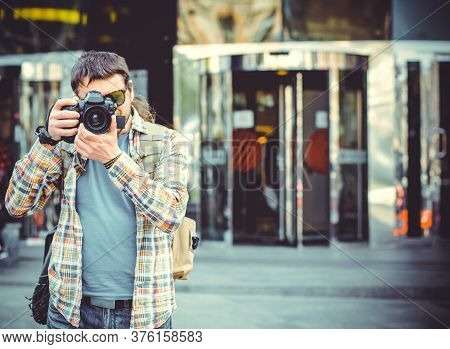 Man Camera Walks Image & Photo (Free Trial) | Bigstock