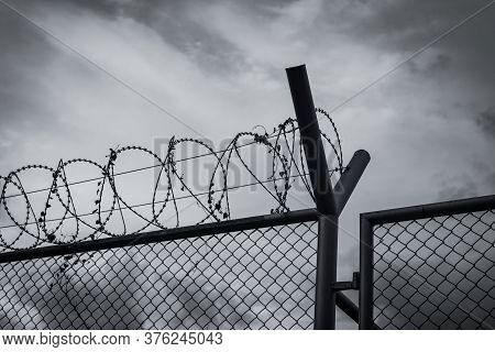Prison Security Fence Image & Photo (Free Trial) | Bigstock