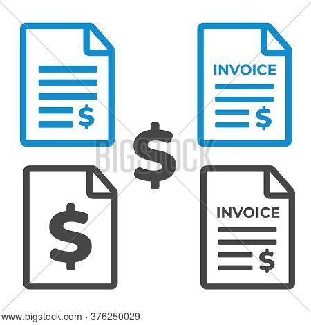 Invoice Icon. Payment Vector & Photo (Free Trial) | Bigstock
