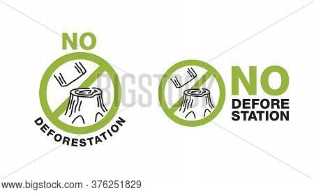 No Deforestation Vector & Photo (Free Trial) | Bigstock