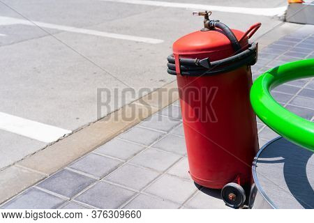 Red Gas Cylinder Hose. Image & Photo (Free Trial) | Bigstock