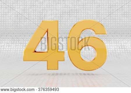 Yellow 3d Number 46. Image & Photo (Free Trial) | Bigstock