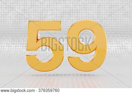 Yellow 3d Number 59. Image & Photo (Free Trial) | Bigstock