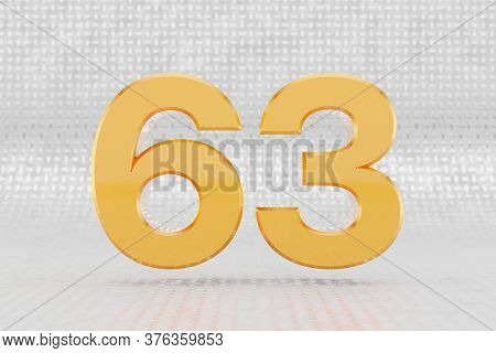 Yellow 3d Number 63. Image & Photo (Free Trial) | Bigstock