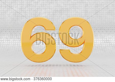 Yellow 3d Number 69. Image & Photo (Free Trial) | Bigstock