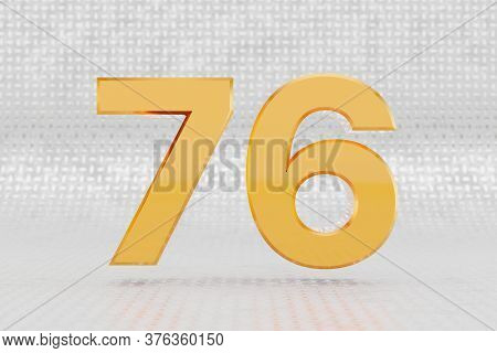 Yellow 3d Number 76. Image & Photo (Free Trial) | Bigstock