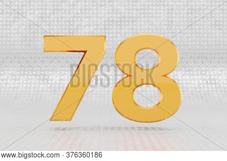 Yellow 3d Number 78. Image & Photo (Free Trial) | Bigstock
