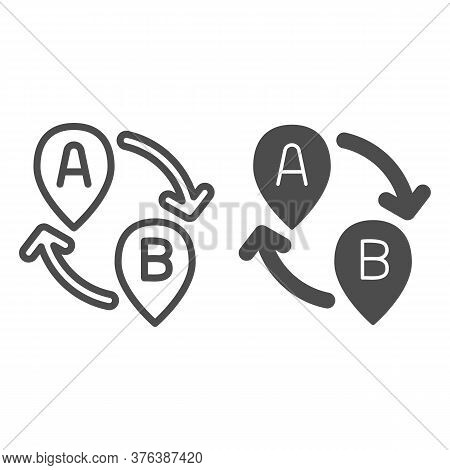 Point Point B Line Vector & Photo (Free Trial) | Bigstock