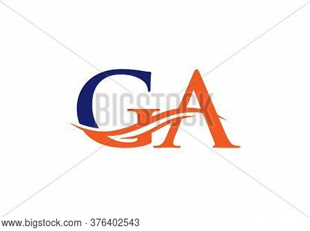 Beautiful Ga Logo Vector & Photo (Free Trial) | Bigstock