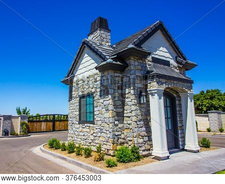 Small Stone Gatehouse Image & Photo (Free Trial) | Bigstock