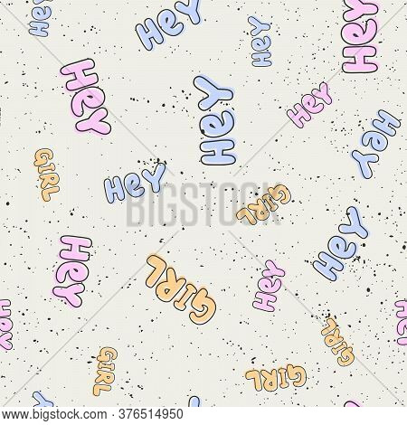 Hey Girl. Retro Vector & Photo (Free Trial) | Bigstock