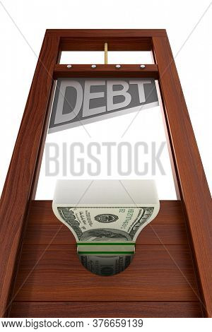 Guillotine Text Debt Image & Photo (Free Trial) | Bigstock