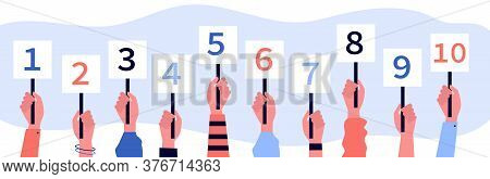 Jury Showing Cards Image & Photo (Free Trial) | Bigstock