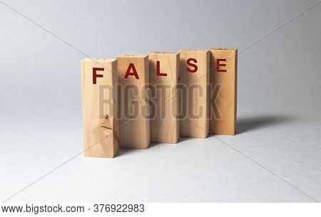 False Word Made Image & Photo (Free Trial) | Bigstock