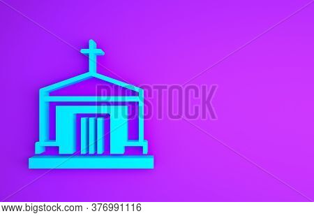 Blue Old Crypt Icon Image & Photo (Free Trial) | Bigstock