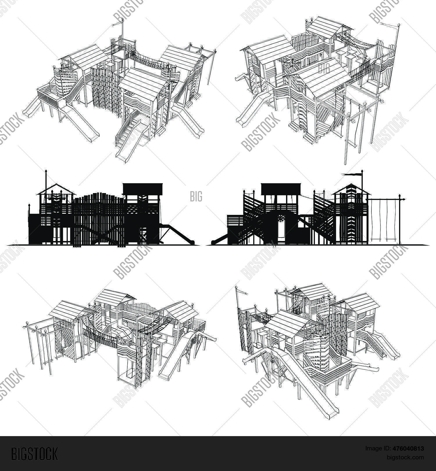 Children Playground Vector & Photo (Free Trial) | Bigstock