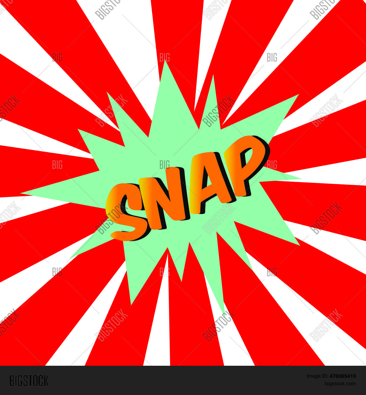 Comic " Snap" Text Vector & Photo (Free Trial) | Bigstock