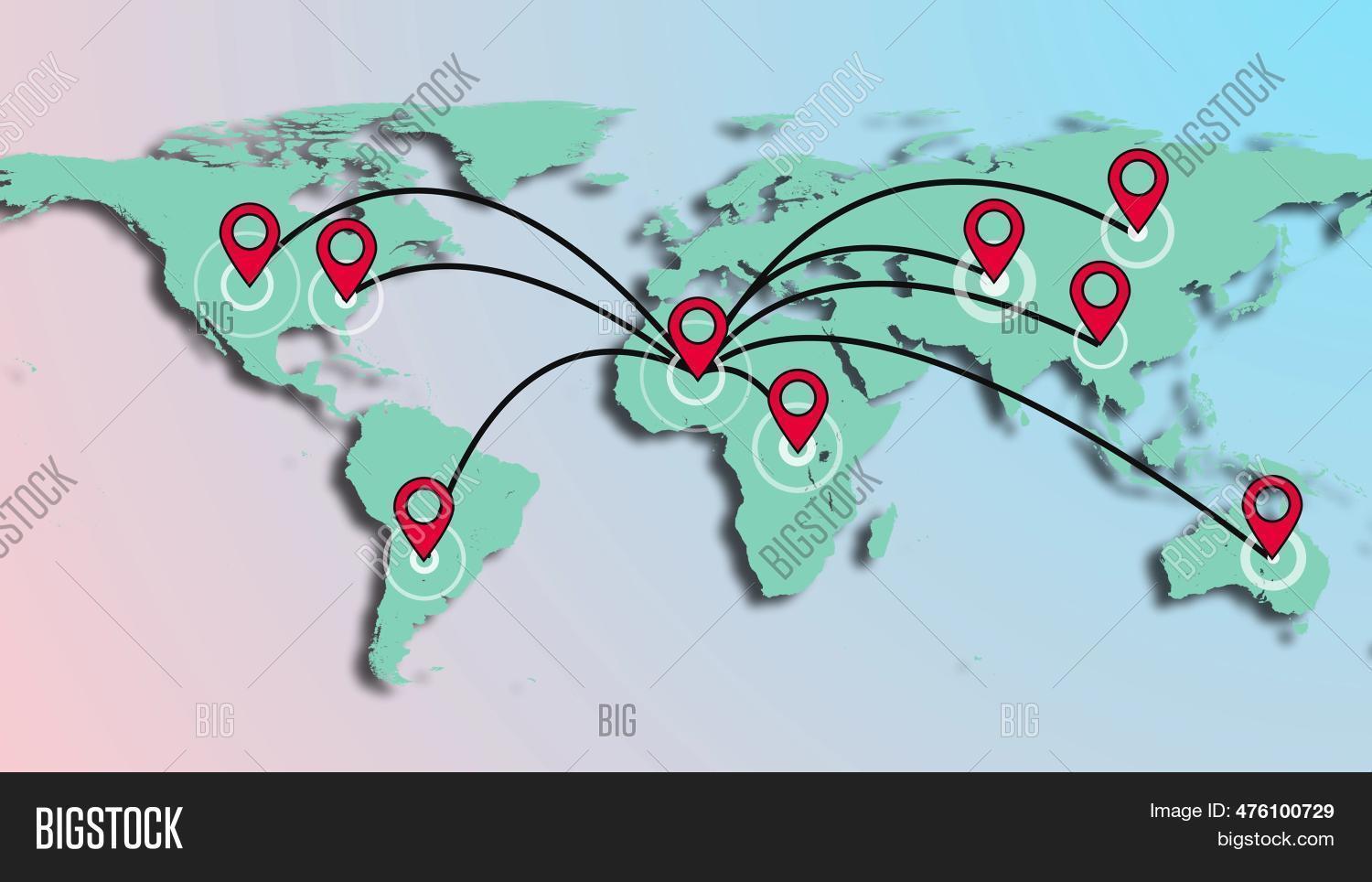 World Map Location Image & Photo (Free Trial) | Bigstock