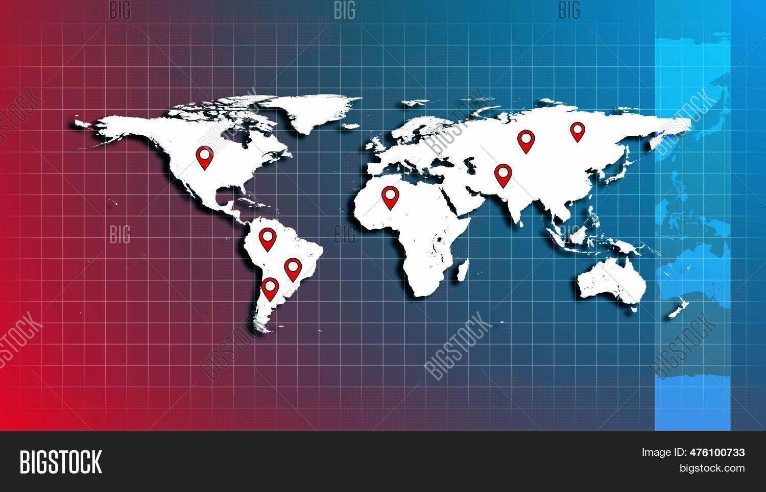 World Map Location Image & Photo (Free Trial) | Bigstock
