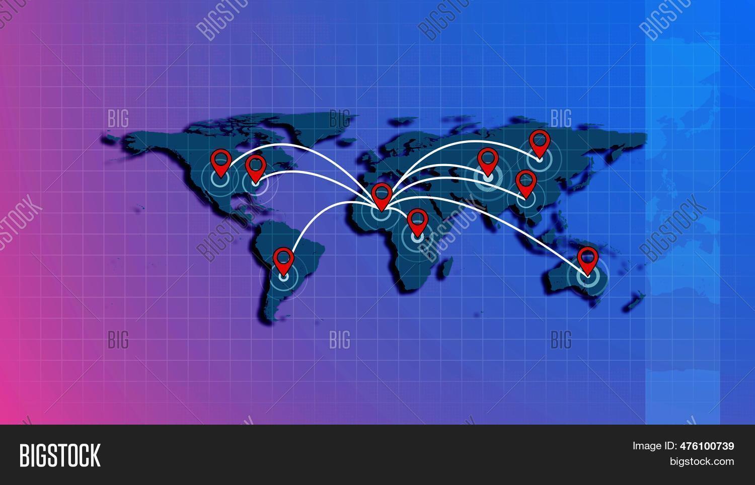 World Map Location Image & Photo (Free Trial) | Bigstock