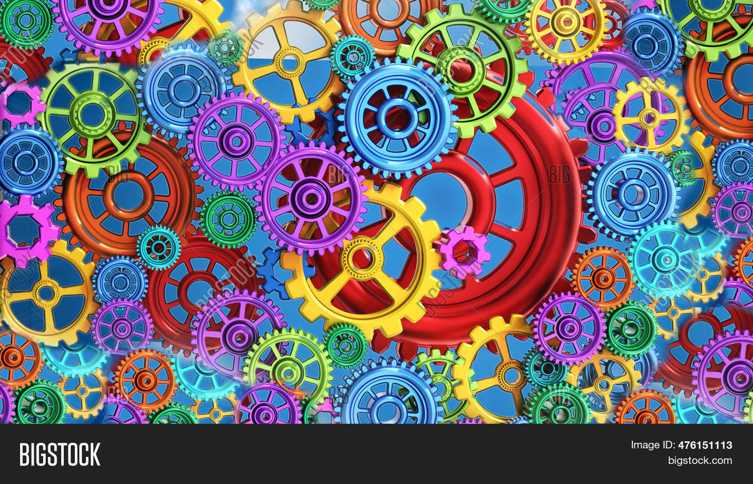 Multi Colored Gears Image & Photo (Free Trial) | Bigstock