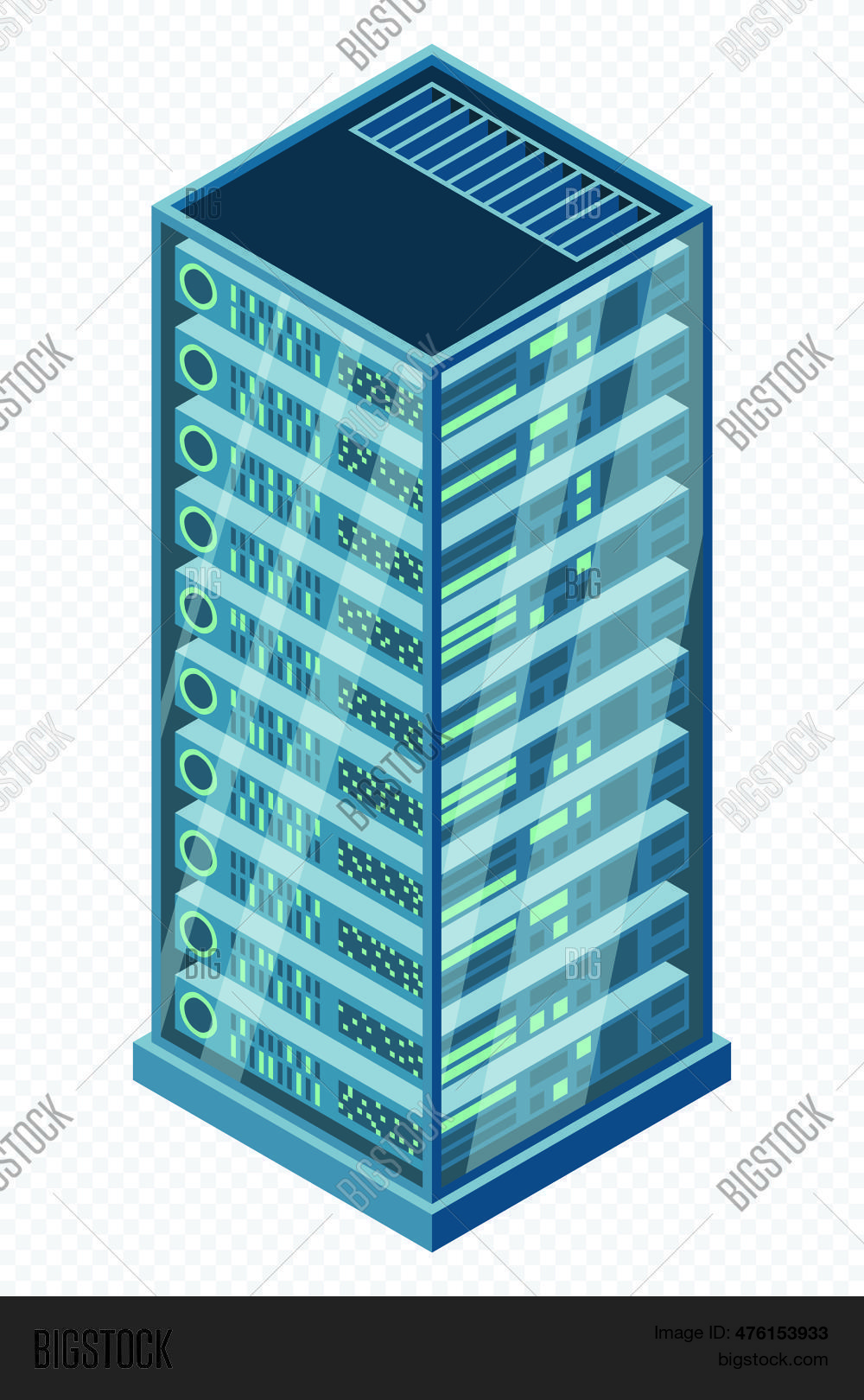 Isometric Server. Vector & Photo (Free Trial) | Bigstock