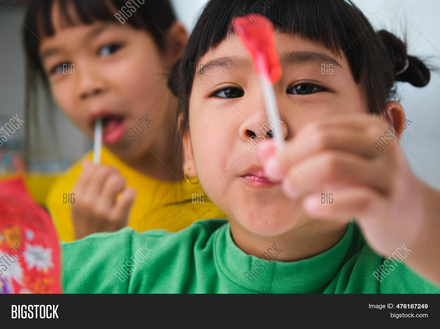 Two Happy Cute Little Image & Photo (Free Trial) | Bigstock