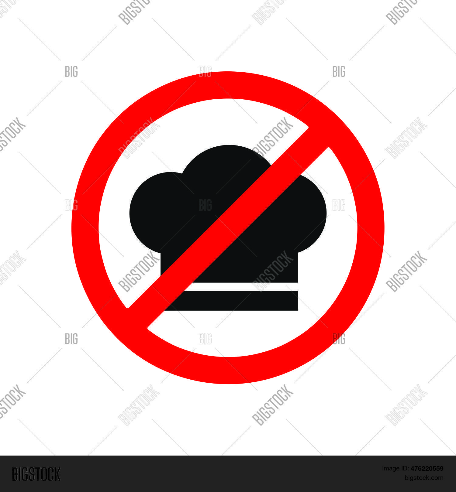 Vector y foto No Chef Hat Symbol (prueba gratis) | Bigstock