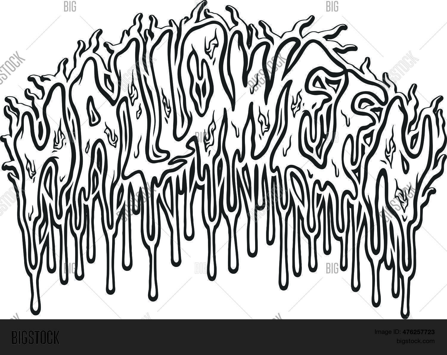 Scary Melting Horror Vector & Photo (Free Trial) | Bigstock