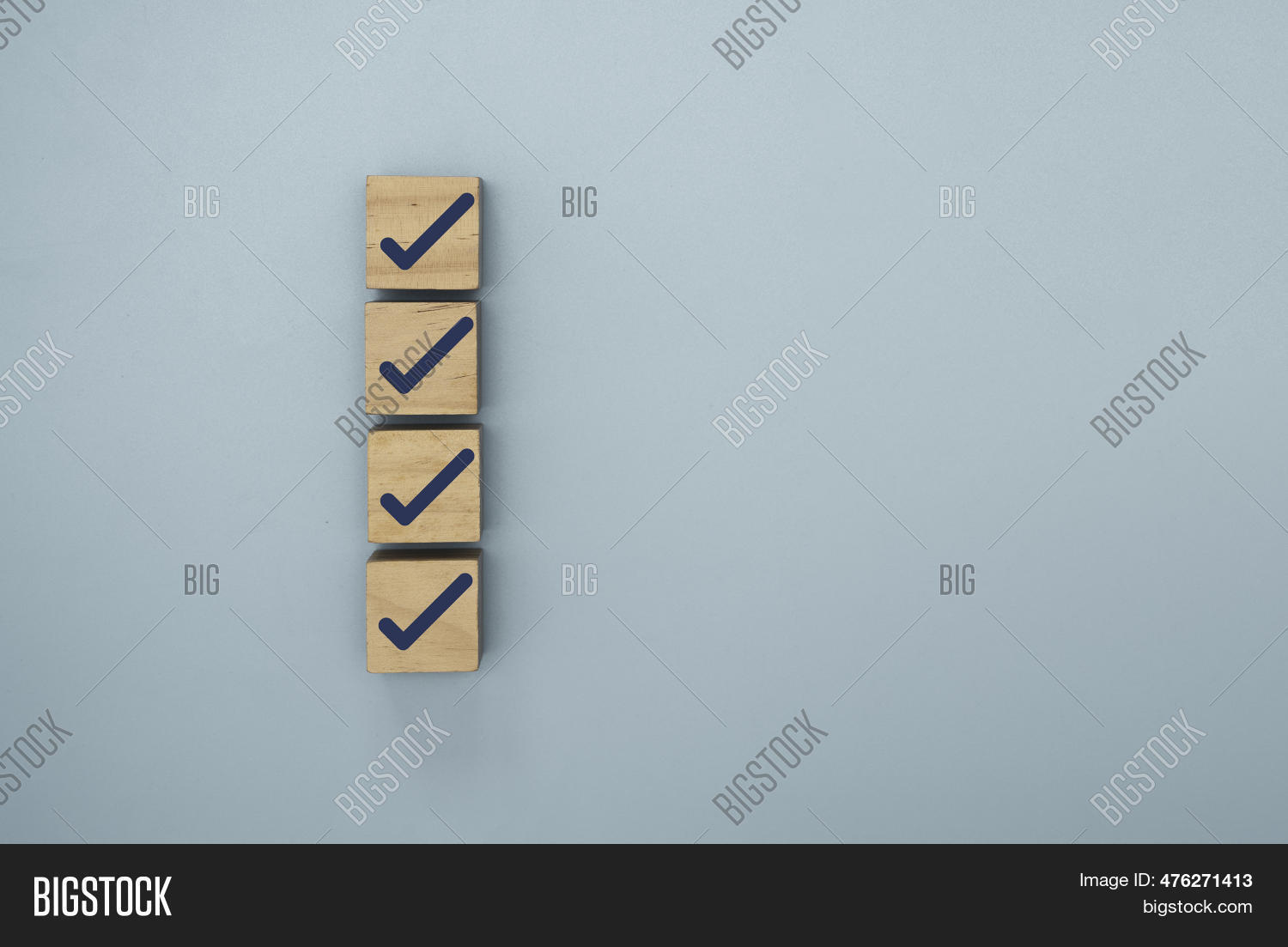 Blue Correct Sign Tick Image & Photo (Free Trial) | Bigstock