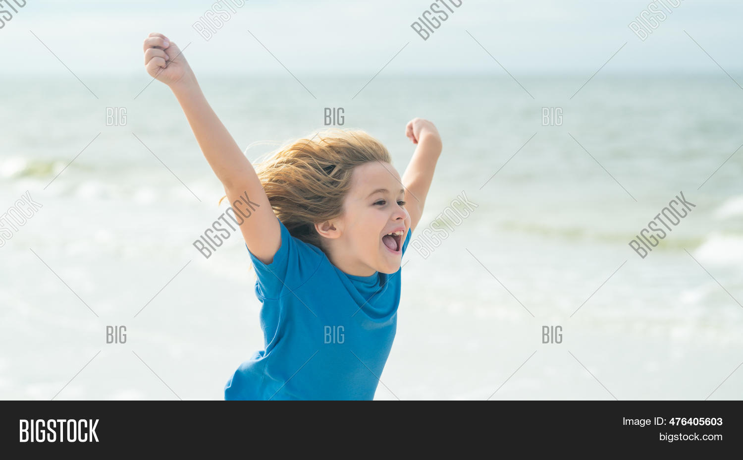 Excited Child Running Image & Photo (Free Trial) | Bigstock
