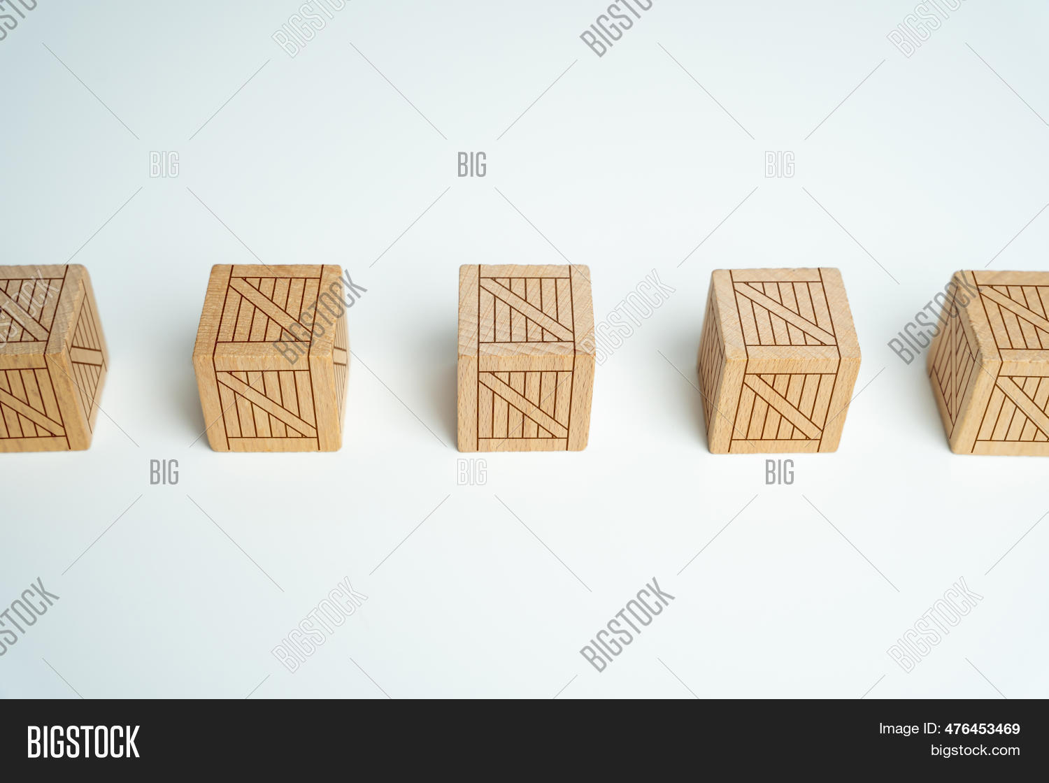 Wooden Boxes Row. Image & Photo (Free Trial) | Bigstock
