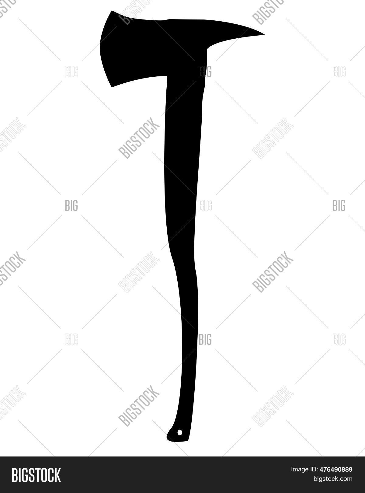 Firefighter Axe Silhouette
