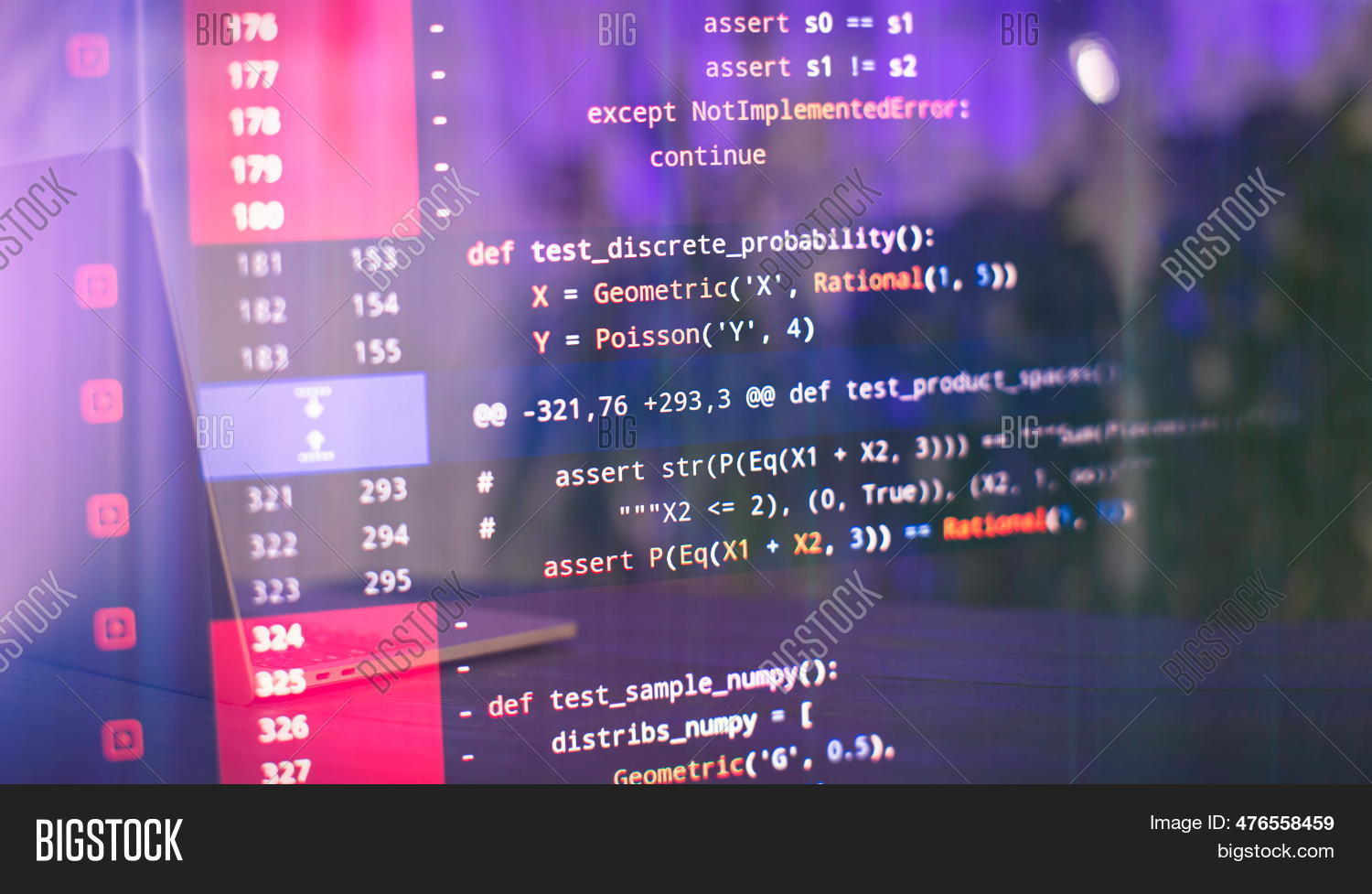 Python Code Computer Image & Photo (Free Trial) | Bigstock