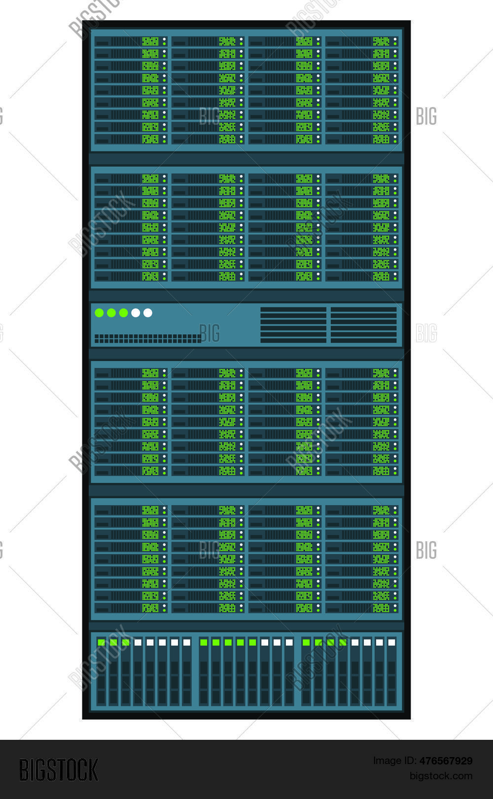 Server Rack. Server Vector & Photo (Free Trial) | Bigstock