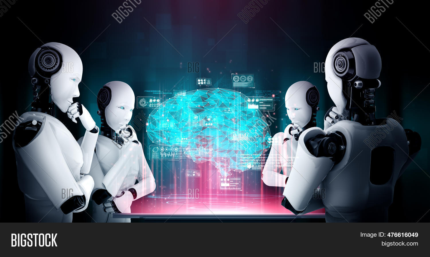Thinking Ai Humanoid Image & Photo (Free Trial) | Bigstock