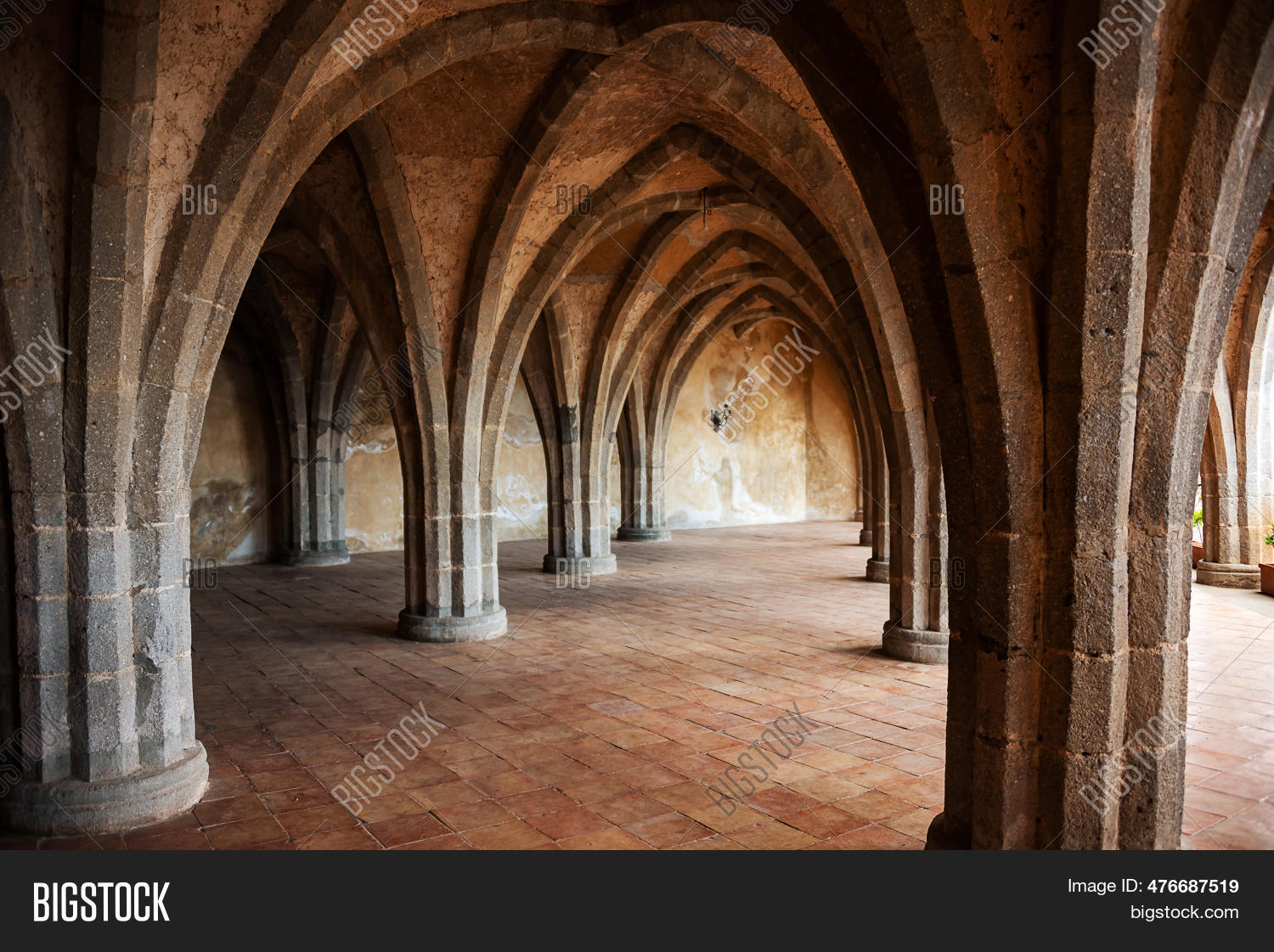 Crypt Columns Arches Image & Photo (Free Trial) | Bigstock