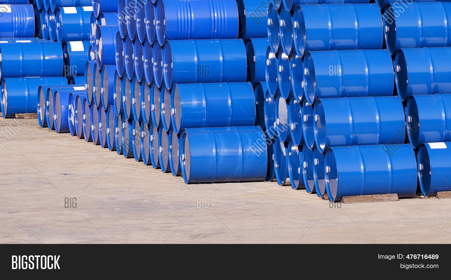 Piles Many Blue Oil Image & Photo (Free Trial) | Bigstock