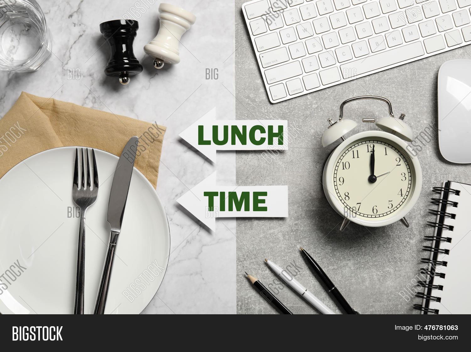 Arrows Words Lunch Image & Photo (Free Trial) | Bigstock