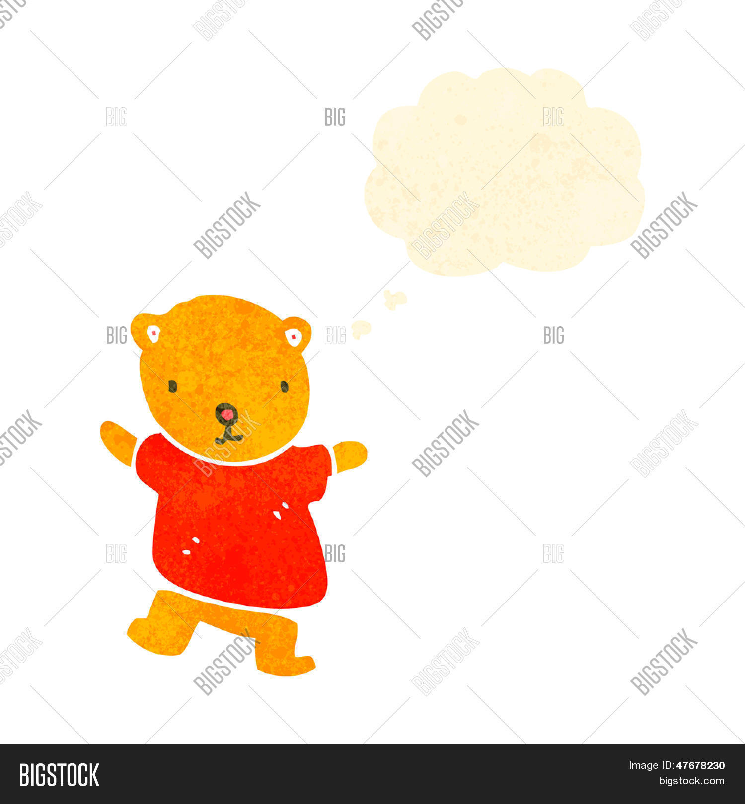 Retro Cartoon Teddy Vector & Photo (Free Trial) | Bigstock