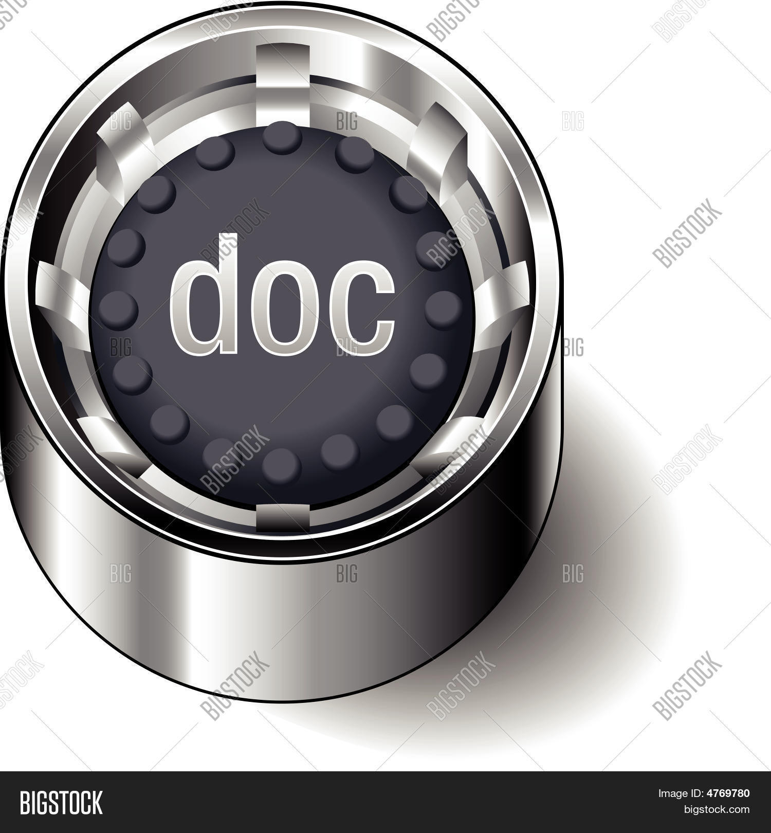Rubber-button-round- Vector & Photo (Free Trial) | Bigstock
