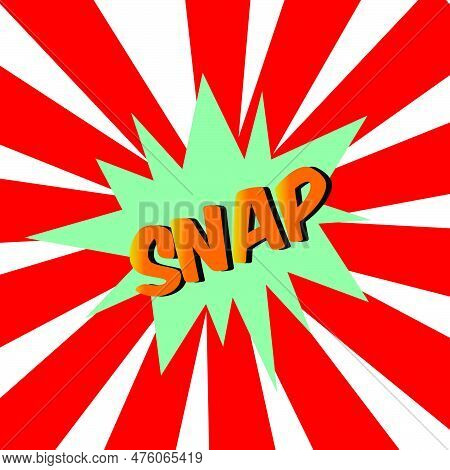 Comic " Snap" Text Vector & Photo (Free Trial) | Bigstock