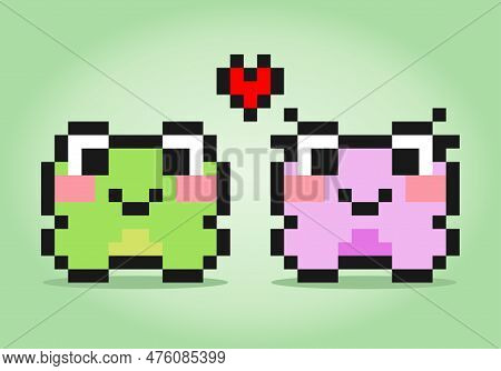 8 Bit Pixel Frog Vector & Photo (Free Trial) | Bigstock