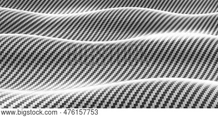 White Carbon Fiber Background