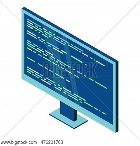 Isometric Monitor. Vector & Photo (Free Trial) | Bigstock
