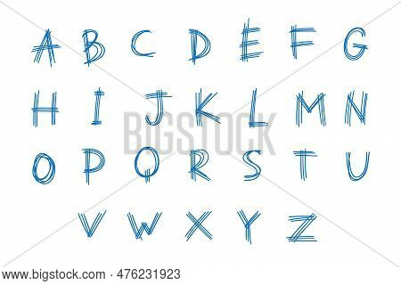 Loose Lettering Blue Vector & Photo (Free Trial) | Bigstock