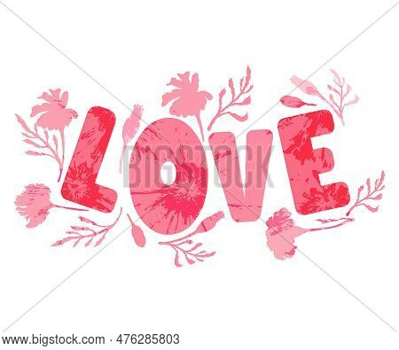 Word Love Hand-drawn Vector & Photo (Free Trial) | Bigstock