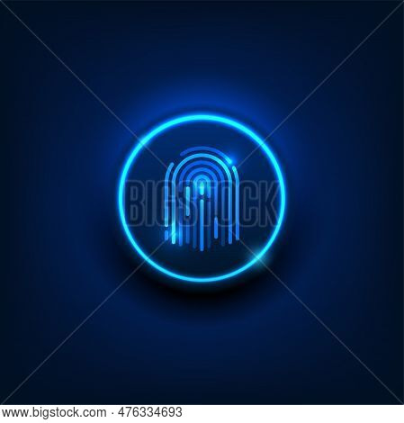 Fingerprint Scanner Vector & Photo (Free Trial) | Bigstock